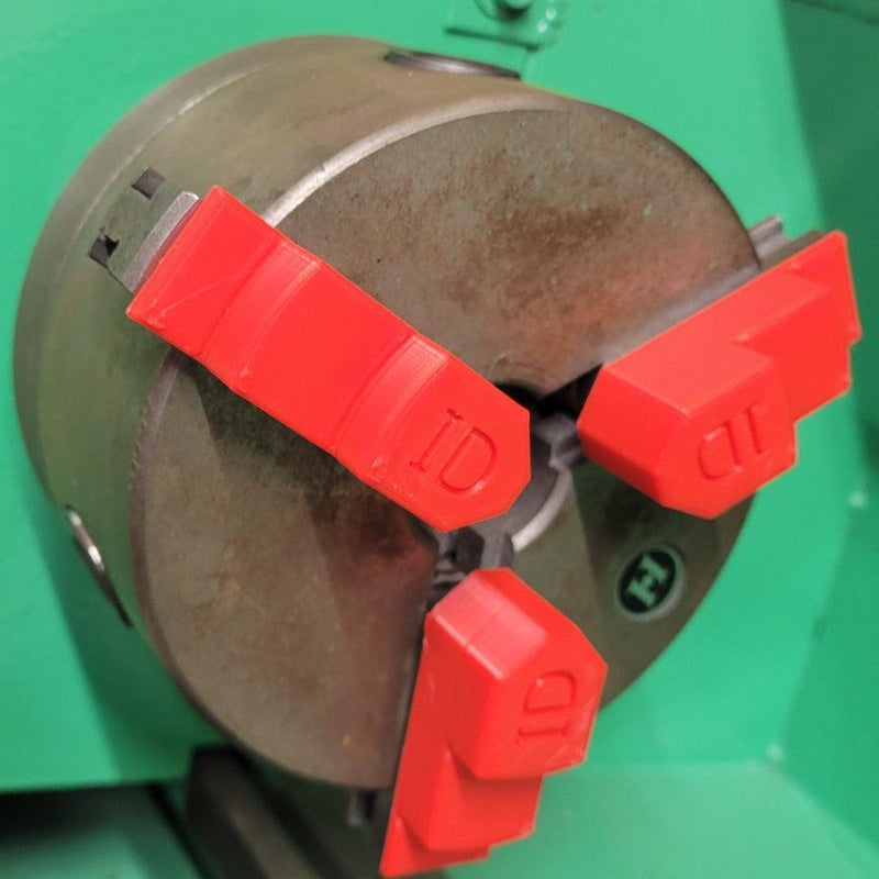 Plastic Inner / Outer Soft Jaw Set for 5" 3-Jaw & 6.5" 4-Jaw Lathe Chu ...